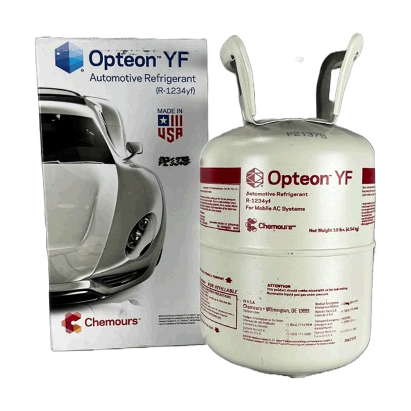 GAS R1234yf GARRAFA 4,54 KG OPTEON UN 3161 2,3,3,3 TETRAFLUOROPROPENE